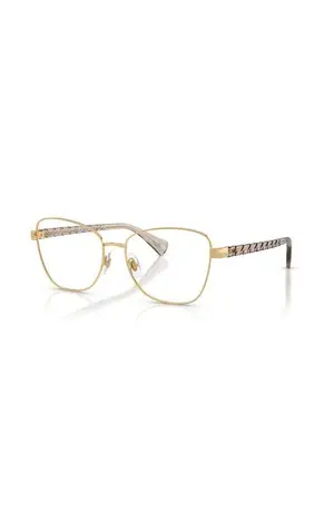 Ralph Lauren 55mm Irregular Full Rim Eyeglasses Gold