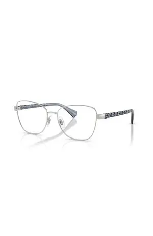 Ralph Lauren 55mm Irregular Full Rim Eyeglasses - Silver