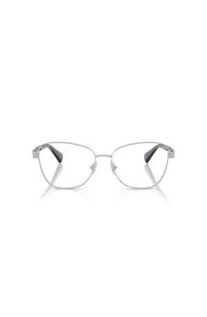 Ralph Lauren 55mm Irregular Full Rim Eyeglasses - Silver