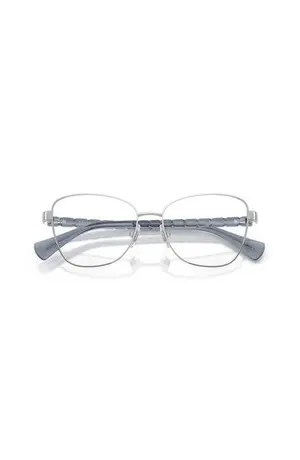 Ralph Lauren 55mm Irregular Full Rim Eyeglasses - Silver