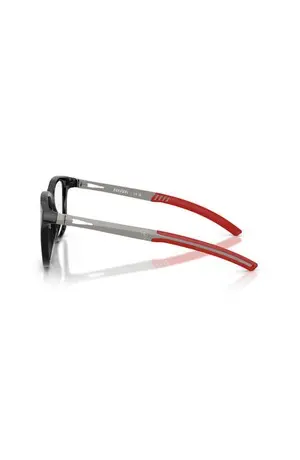 SCUDERIA FERRARI 53mm Rectangle Optical Glasses - Black