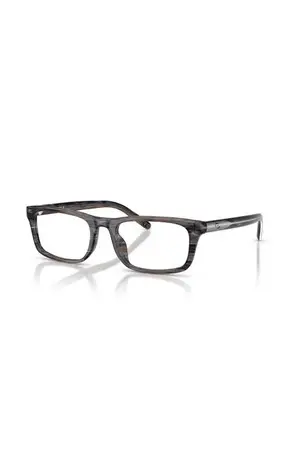 DIESEL® 54mm Rectangle Eyeglasses - Grey