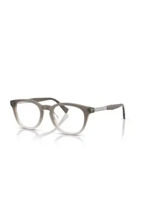 Brunello Cucinelli 49mm Rectangle Eyeglasses - Grey