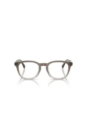 Brunello Cucinelli 49mm Rectangle Eyeglasses - Grey