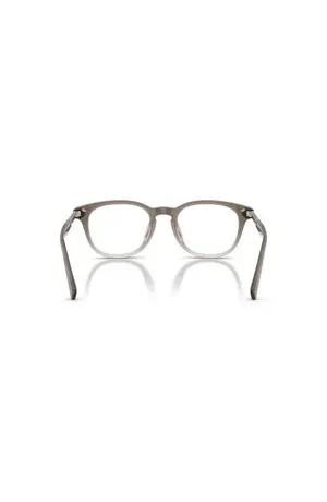 Brunello Cucinelli 49mm Rectangle Eyeglasses - Grey