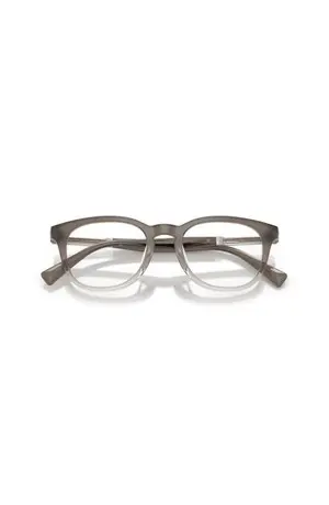 Brunello Cucinelli 49mm Rectangle Eyeglasses - Grey