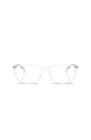 Brooks Brothers Rectangle Full Rim Eyeglasses - Transparent