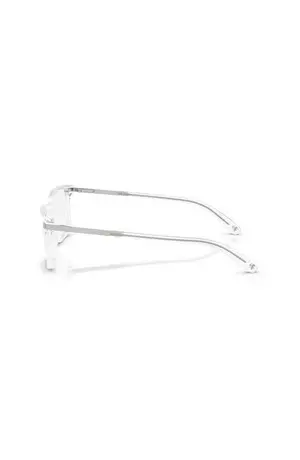 Brooks Brothers Rectangle Full Rim Eyeglasses - Transparent