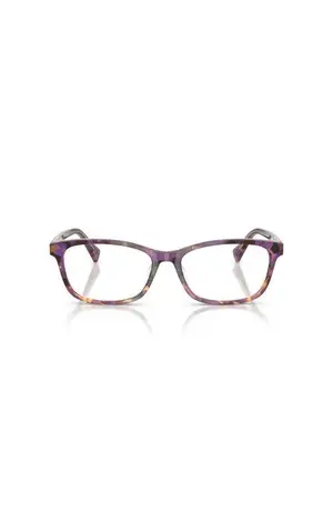 Ralph Lauren 53mm Rectangle Full Rim Eyeglasses - Tortoise