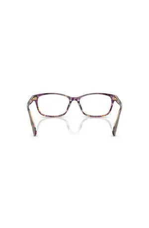Ralph Lauren 53mm Rectangle Full Rim Eyeglasses - Tortoise
