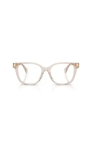 Ralph Lauren 52mm Square Full Rim Eyeglasses - Tan