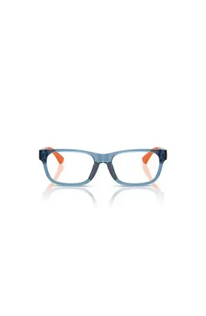 Polo Ralph Lauren 49mm Rectangle Full Rim Optical Glasses - Blue