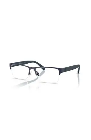Polo Ralph Lauren 56mm Rectangle Optical Glasses - Blue