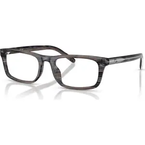 DIESEL® 52mm Rectangle Eyeglasses - Grey