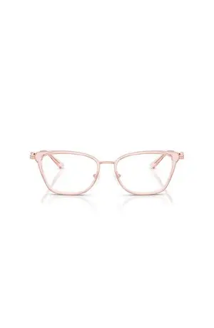 Michael Kors 49mm Rectangle Optical Glasses - Pink