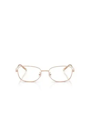 Tory Burch 53mm Rectangle Eyeglasses - Copper