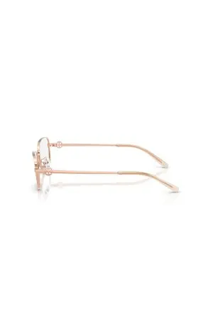Tory Burch 53mm Rectangle Eyeglasses - Copper