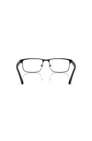 Emporio Armani 58mm Rectangle Optical Glasses - Black