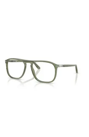 Persol 54mm Square Full Rim Eyeglasses - Green