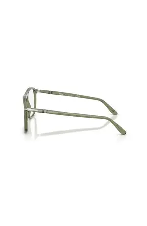 Persol 54mm Square Full Rim Eyeglasses - Green