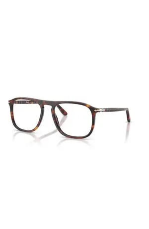 Persol 54mm Square Full Rim Eyeglasses - Tortoise