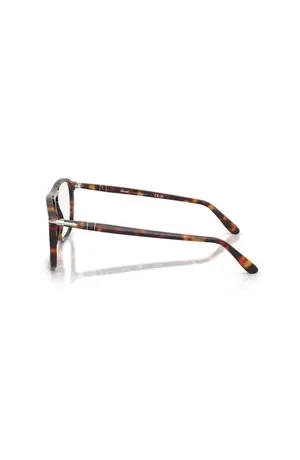 Persol 54mm Square Full Rim Eyeglasses - Tortoise