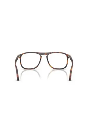 Persol 54mm Square Full Rim Eyeglasses - Tortoise