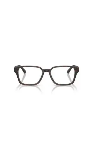 SCUDERIA FERRARI 54mm Rectangle Full Rim Eyeglasses - Brown