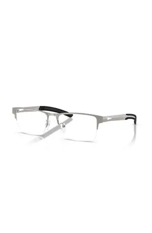 SCUDERIA FERRARI 56mm Rectangle Optical Glasses - Grey