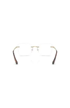 Michael Kors 53mm Square Optical Glasses - Gold
