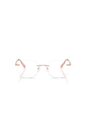 Michael Kors Square Rimless Eyeglasses - Pink