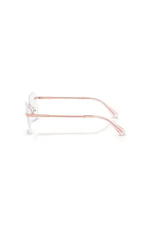 Michael Kors Square Rimless Eyeglasses - Pink