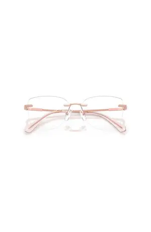 Michael Kors Square Rimless Eyeglasses - Pink