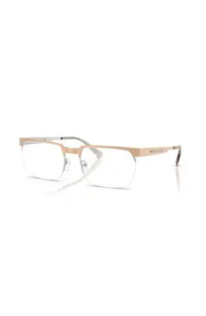 Michael Kors 58mm Rectangle Optical Glasses - Gold