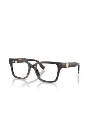 Tory Burch 53mm Square Eyeglasses - Tortoise