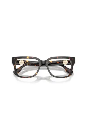 Tory Burch 53mm Square Eyeglasses - Tortoise