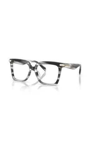Michael Kors 53mm Square Full Rim Eyeglasses - Black