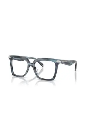 Michael Kors 53mm Square Full Rim Eyeglasses - Blue