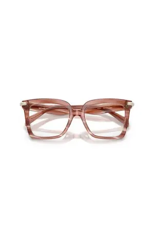 Michael Kors 53mm Square Full Rim Eyeglasses - Pink
