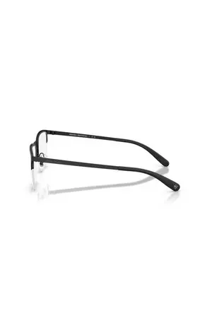 Brooks Brothers 56mm Rectangle Optical Glasses - Black