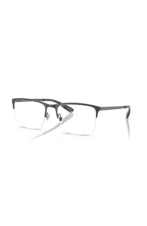Brooks Brothers 56mm Rectangle Optical Glasses Grey