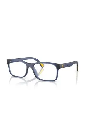 Polo Ralph Lauren 56mm Rectangle Optical Glasses - Blue