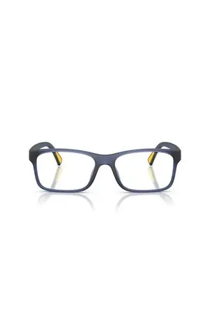 Polo Ralph Lauren 56mm Rectangle Optical Glasses - Blue