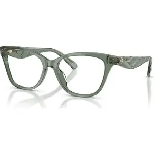 Tory Burch 53mm Cat Eye Optical Glasses - Green