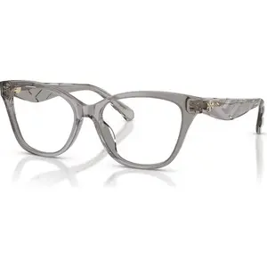 Tory Burch 53mm Cat Eye Optical Glasses - Grey