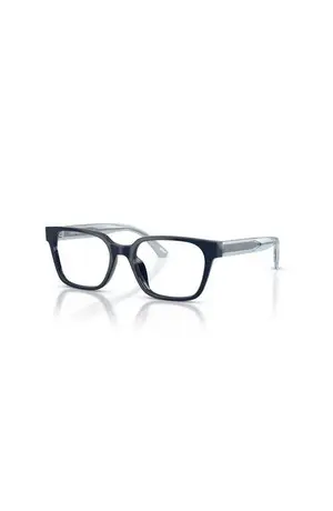 Emporio Armani 46mm Rectangle Optical Glasses - Blue