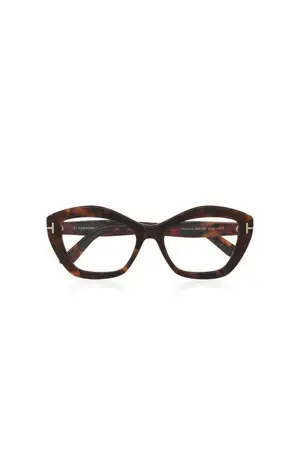 TOM FORD 54mm Rectangle Eyeglasses - Tortoise