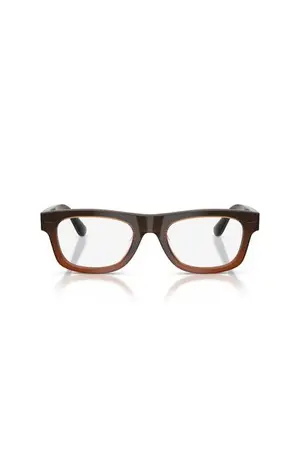 Brunello Cucinelli 53mm Rectangle Eyeglasses - Black
