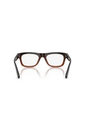 Brunello Cucinelli 53mm Rectangle Eyeglasses - Black