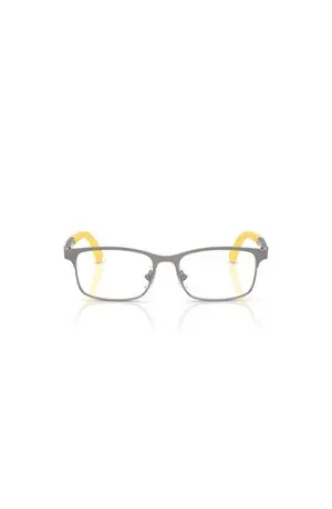 Ray-ban 46mm Rectangle Full Rim Eyeglasses - Grey